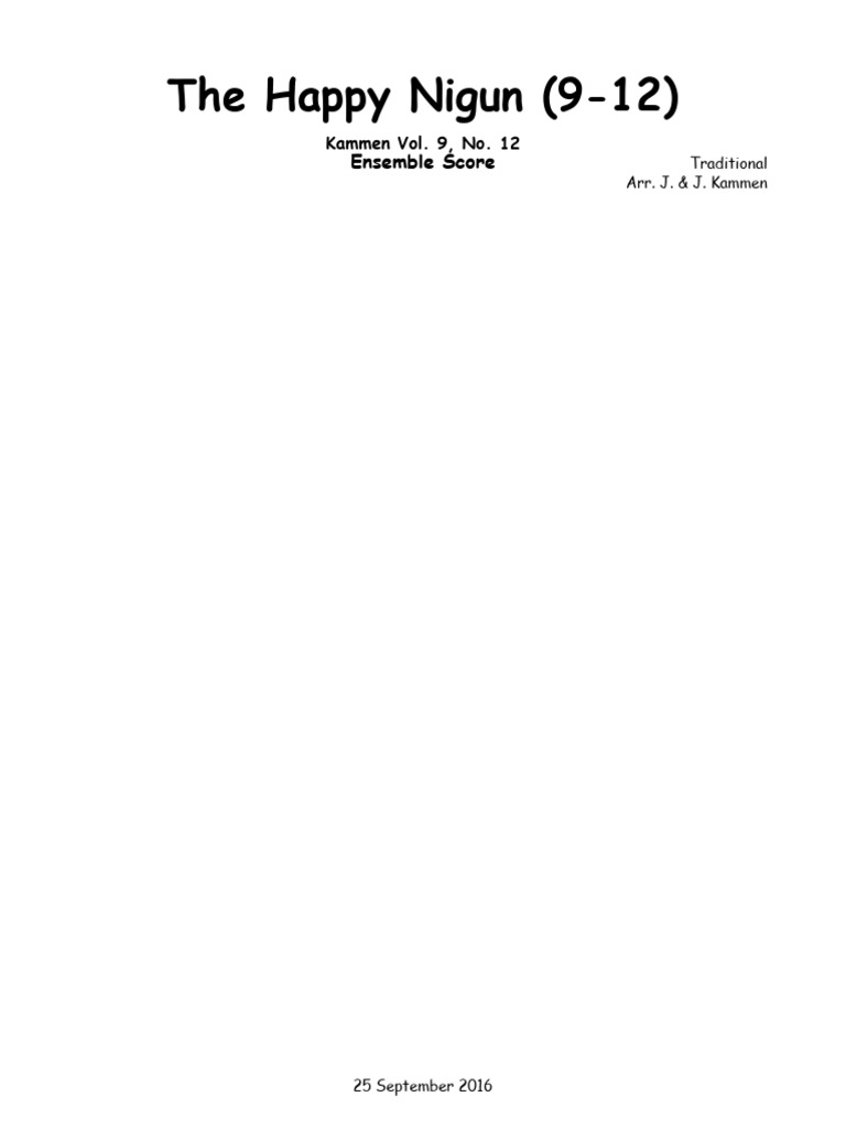 Happy Nigun Partitura | PDF | Classical Music | Music Production