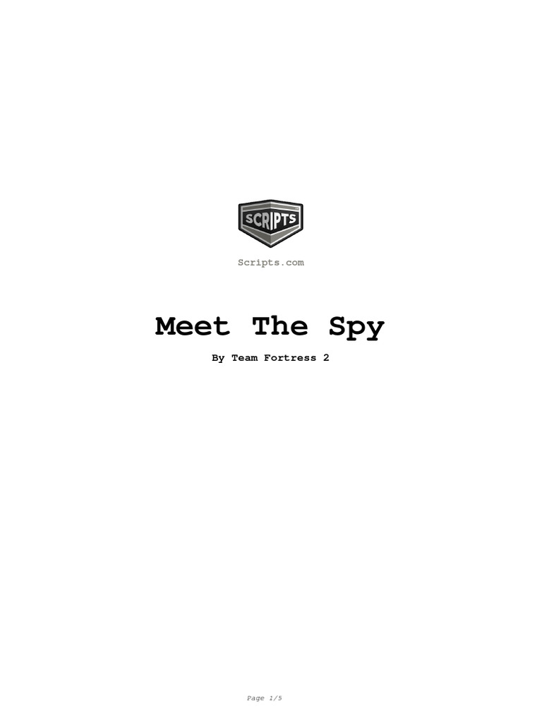 Meet The Spy | PDF