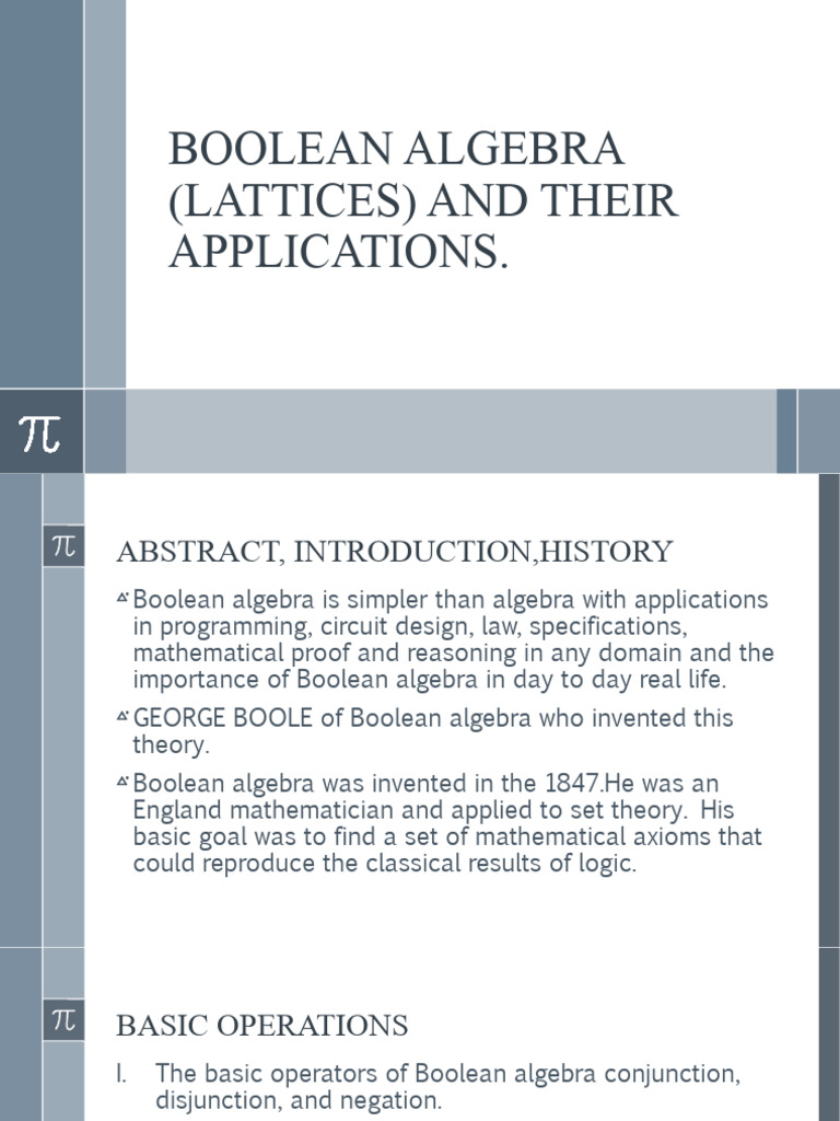 Boolean Algebra (Lattices) and Their Applications | PDF | Boolean Algebra | Teaching Mathematics