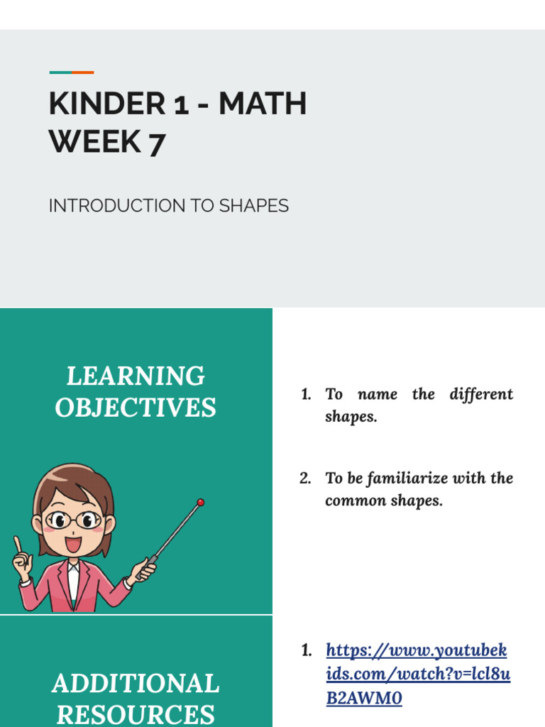 Shapes Introduction for Kindergarten | PDF
