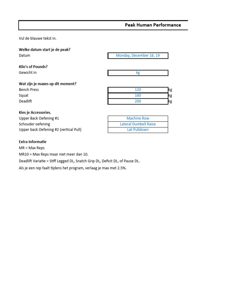 Peak Human Strength Performance | PDF