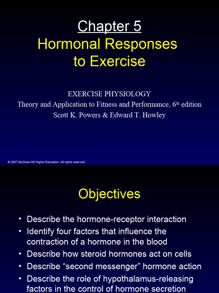Exercise Physiology | PDF | Hormone | Endocrine System