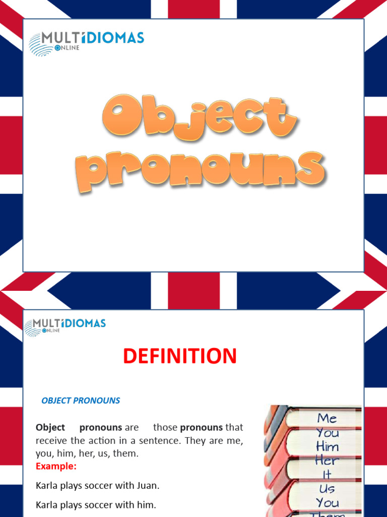 Object Pronouns Grammar | PDF | Morphology | Semantic Units