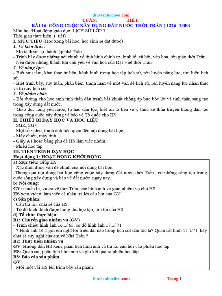 GA Lich Su 7 CTST HK 2 | PDF