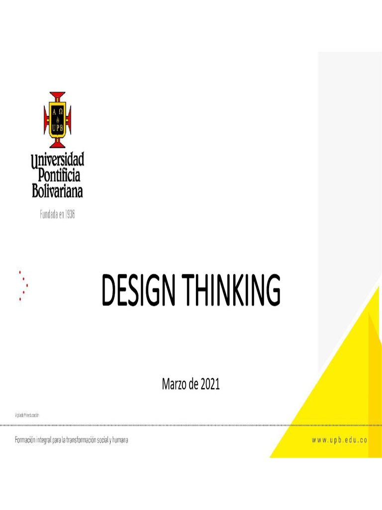 Design Thinking | PDF | El pensamiento de diseño | Pensamiento