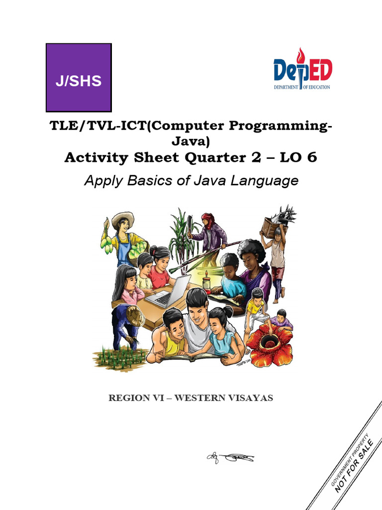 Computer Programming Java J SHS Quarter 2 LAS 6 Week 6 Final | PDF ... Computer Programming Java J SHS Quarter 2 LAS 6 Week 6 Final | PDF ...
