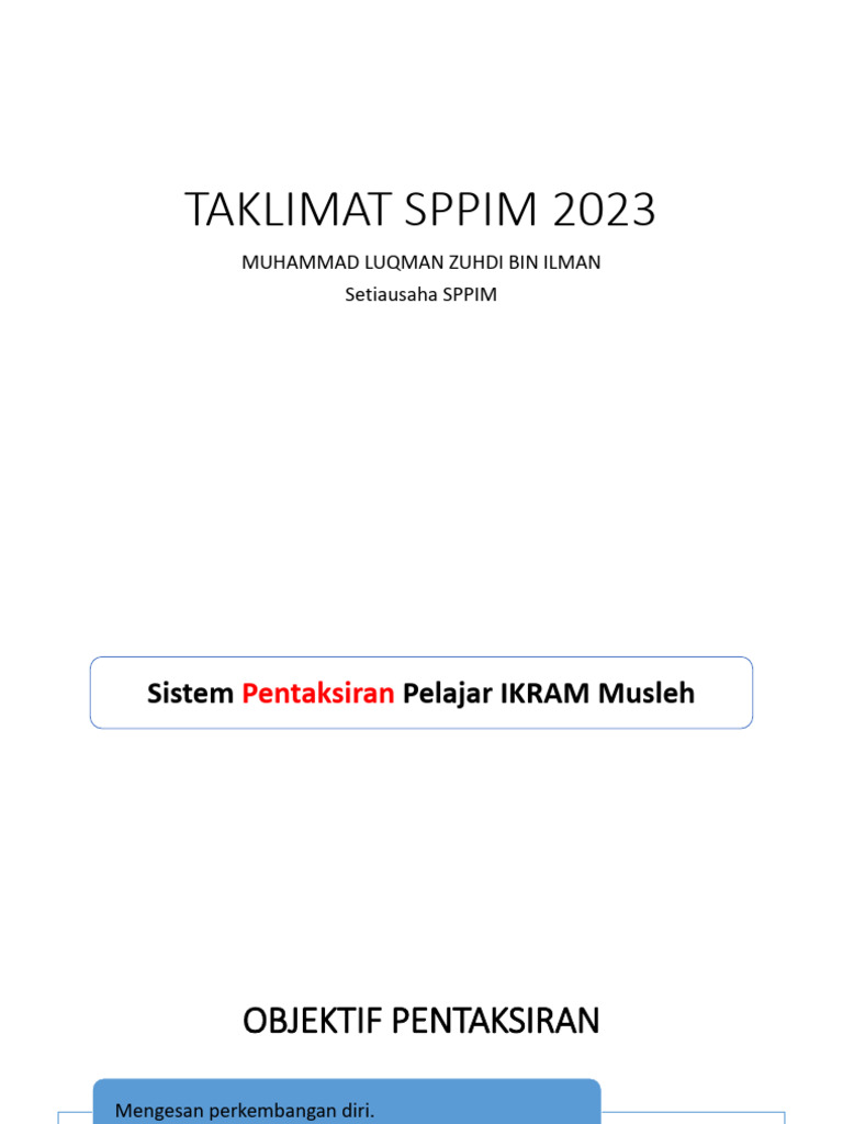 Format Sppim 2023 | PDF