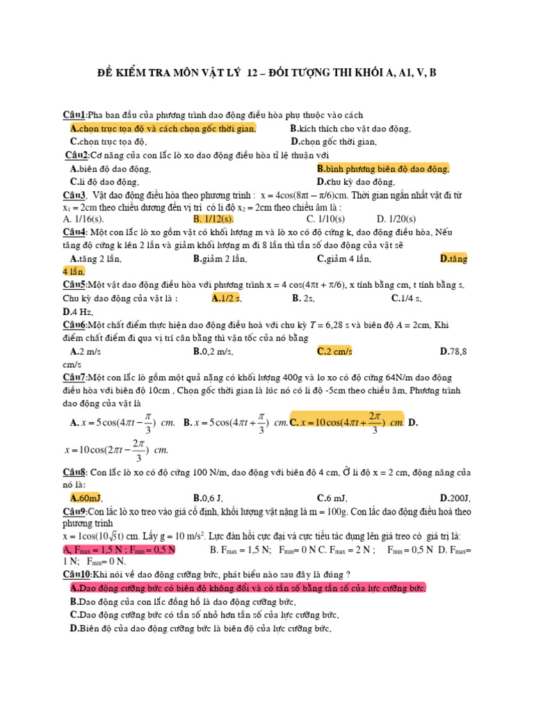 Bai Kiem Tra Chuong 1,2 | PDF