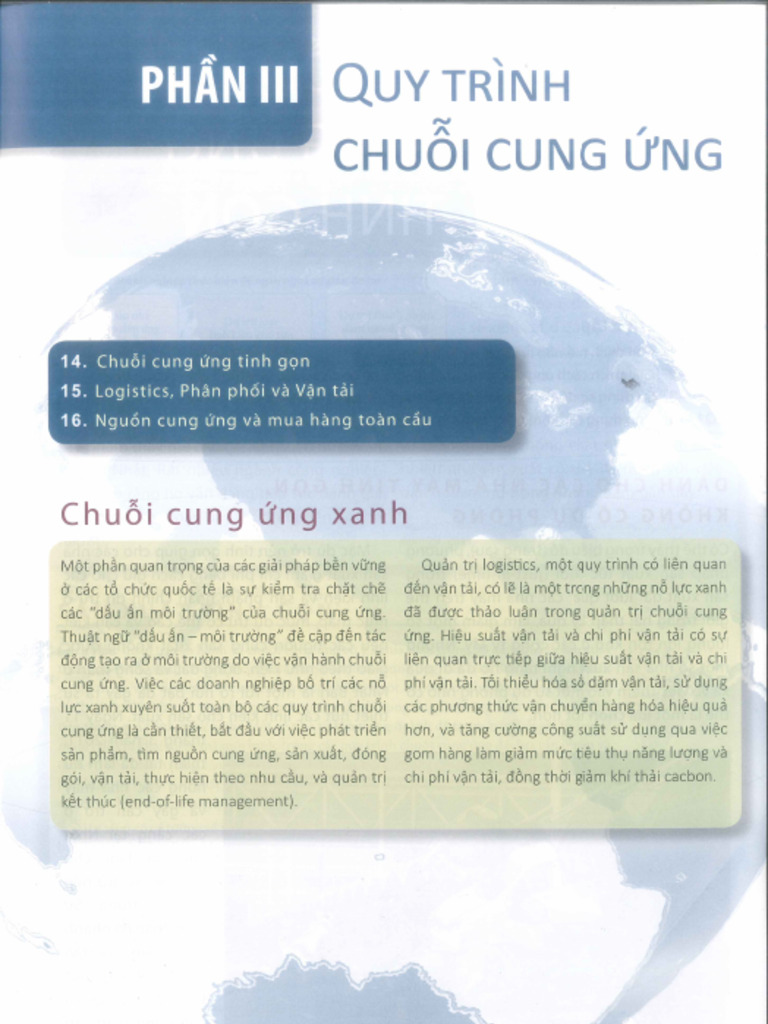 TL1 - QT Chuoi Cung Ung Va Van Hanh | PDF