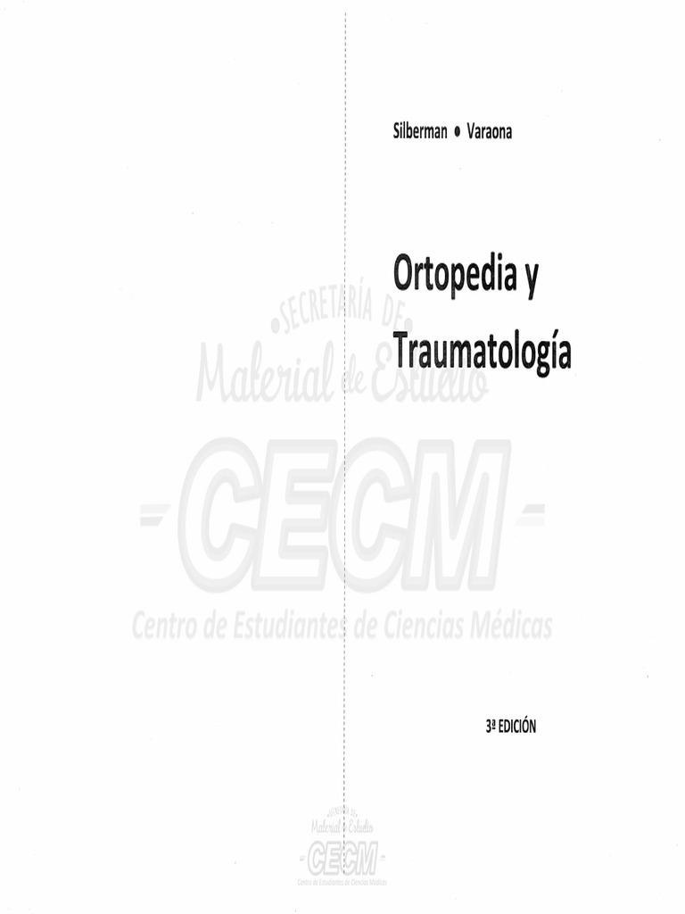 Silberman Traumatologia y Ortopedia - Unlocked | PDF