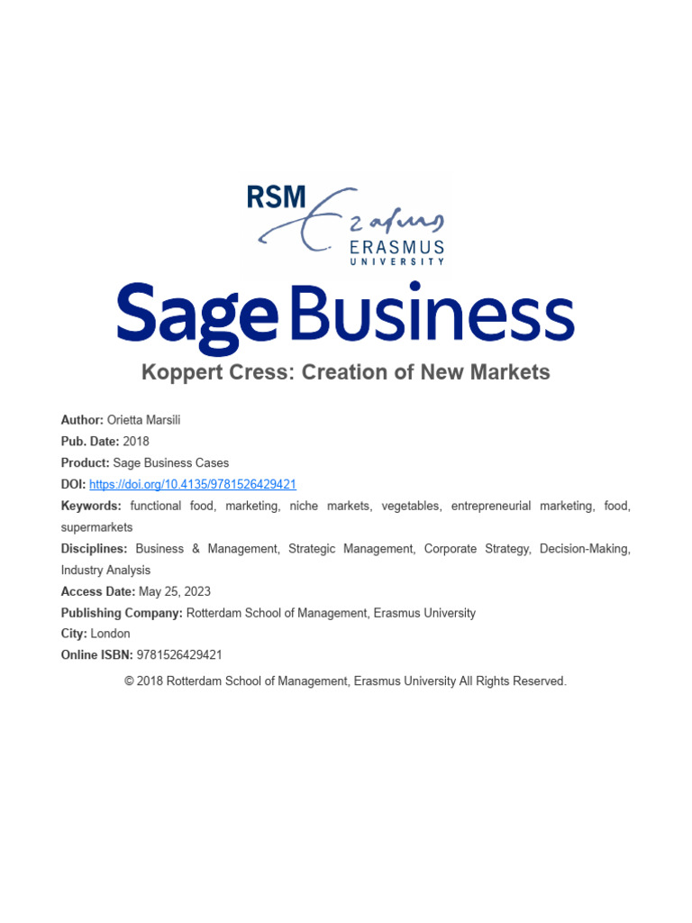 Case Study - Final Exam - BMI - 2023 | PDF | Broccoli