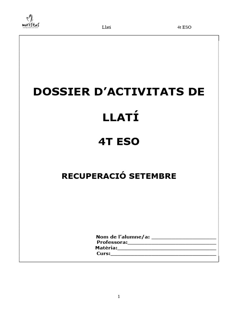 Llatí 4t Eso | PDF