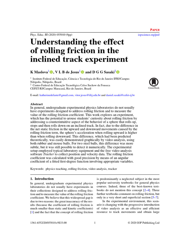 Understanding Rolling Friction. | PDF | Friction | Force