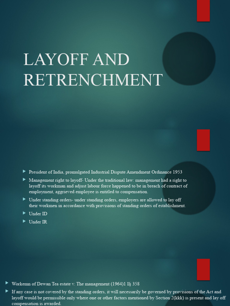Layoff and Retrenchment | PDF | Layoff | Employment