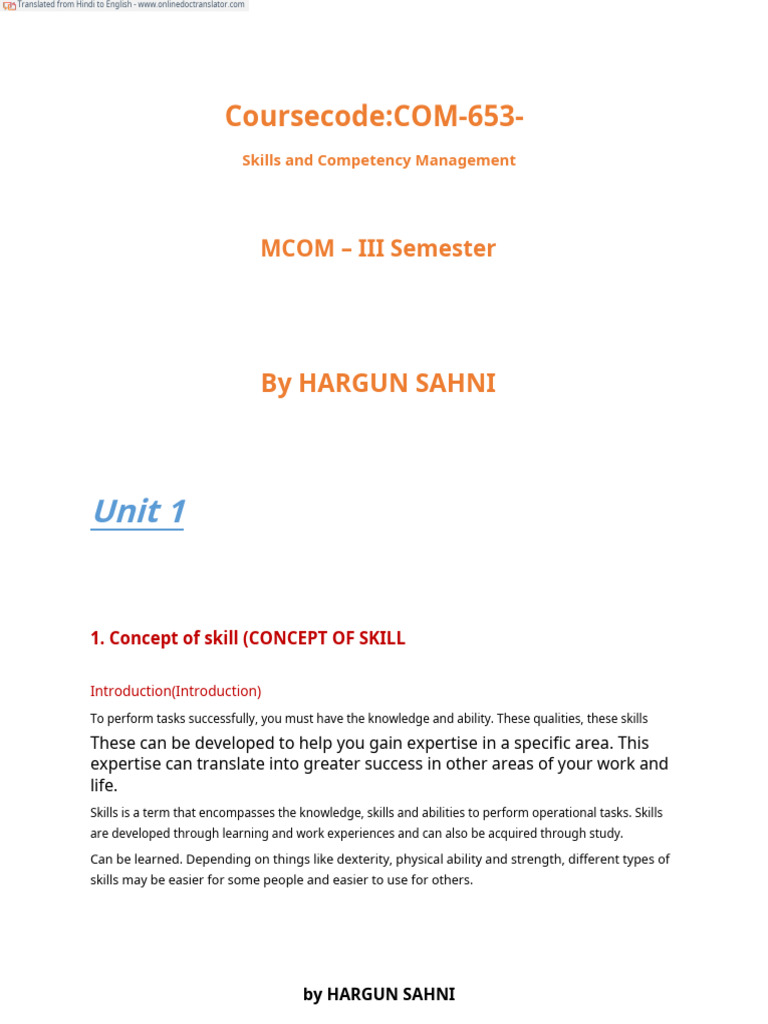Skills and Competency Management Overview | PDF | Talent Management ...