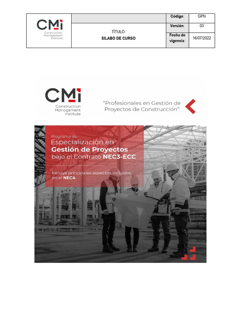 Nec3 Ecc | PDF | Gestión de proyectos