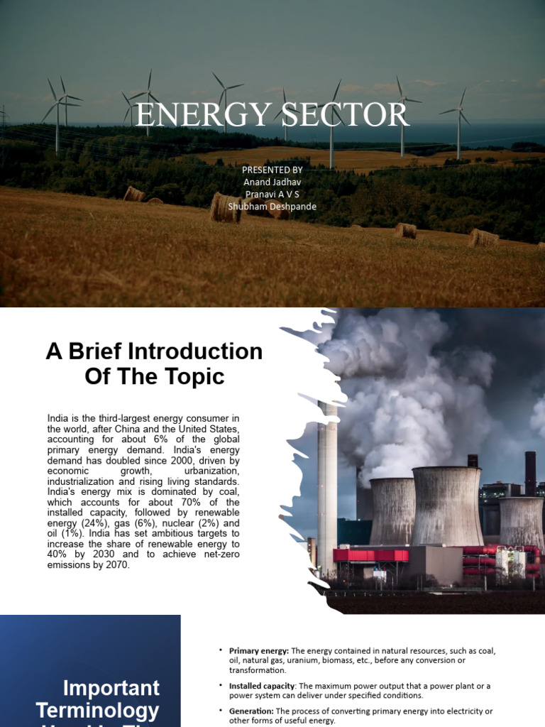 Energy Sector | PDF | Renewable Energy | Climate Change Mitigation