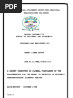 Industrial Attachment Report Writing Sample | PDF