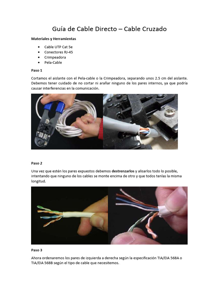 Guía de Cableado 1 | PDF | Equipo de telecomunicaciones | Bienes manufacturados