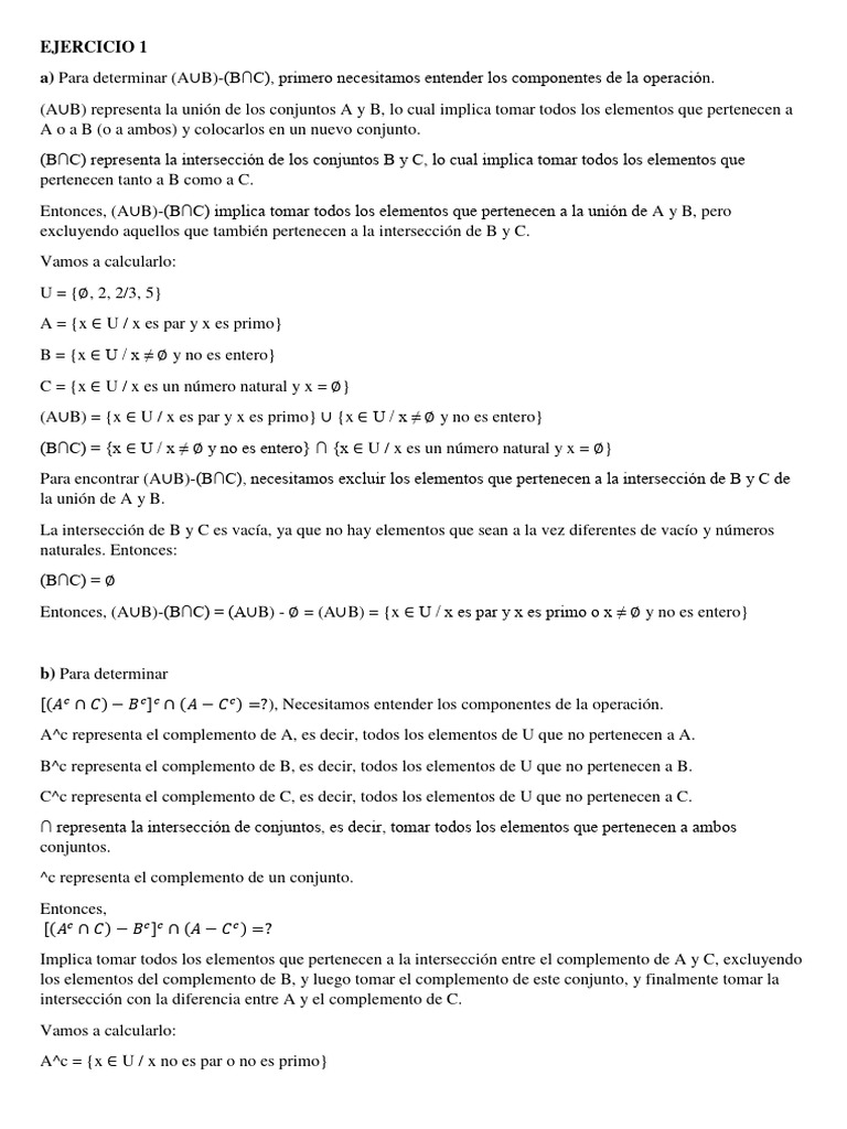 Practica Algebra 1 Ing. Torres | PDF | Conjunto (Matemáticas) | Ecuaciones