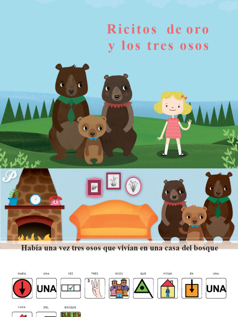 Cuento Ricitos de Oro y Los Tres Osos 1° y 2° Grado | PDF | Novela ...