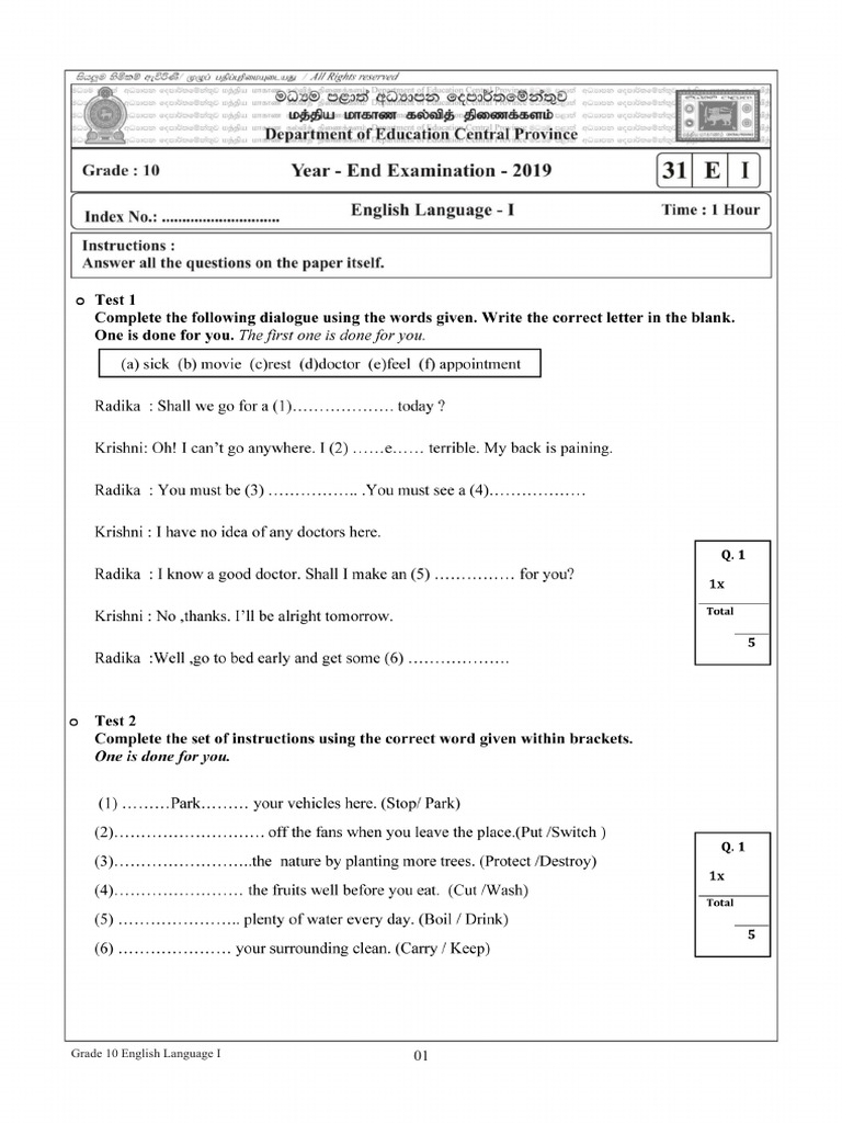 Grade 10 English Language Curriculum | PDF