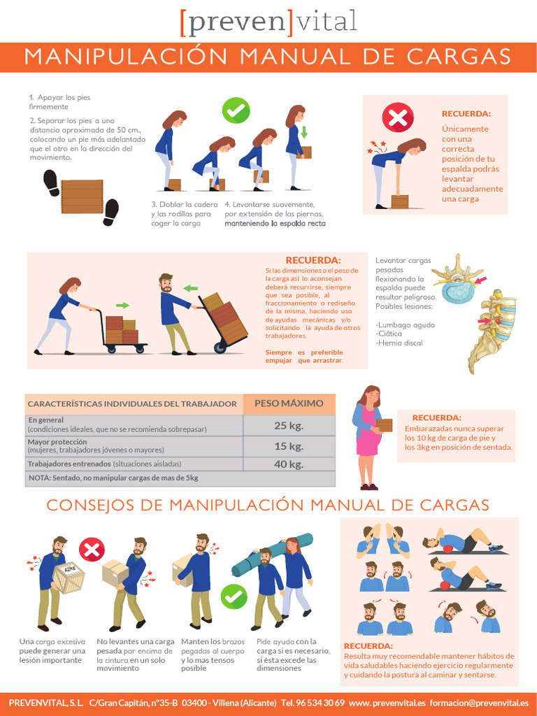 Manipulacion Cargas | PDF