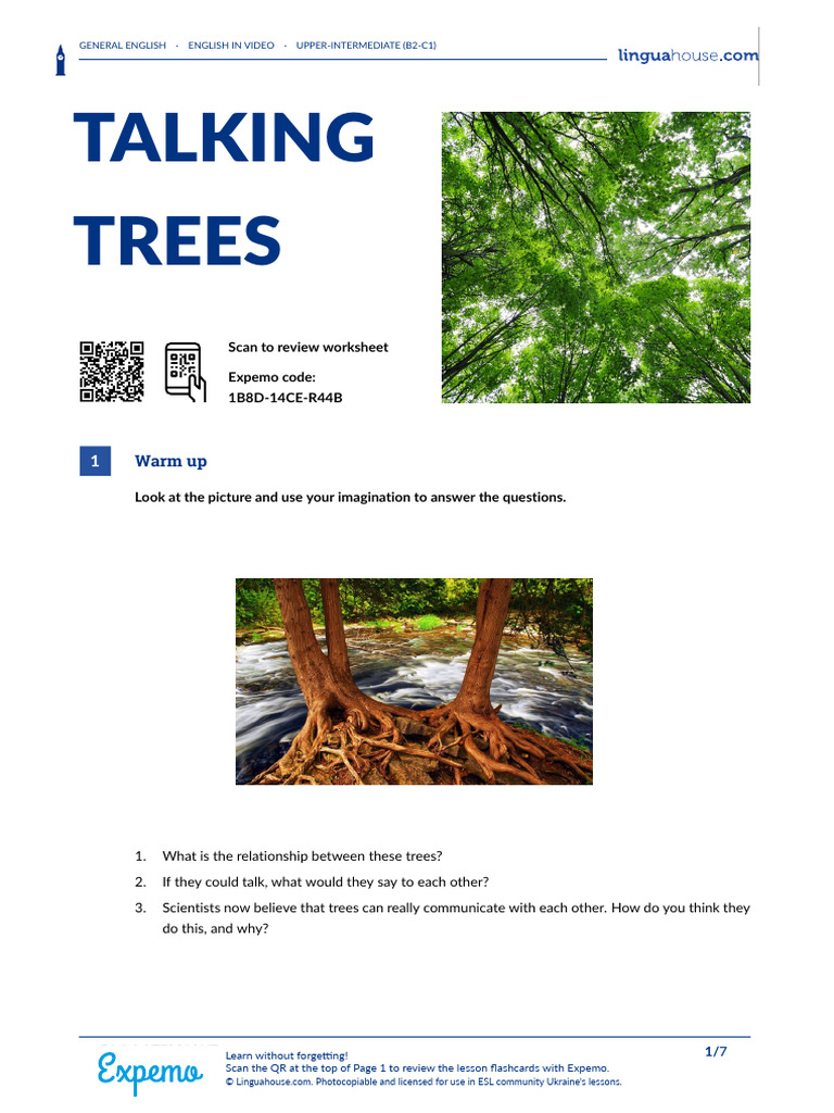 Talking Trees British English Teacher | PDF