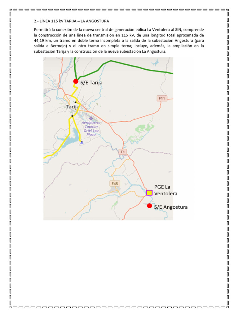Tarija-La Angostura-Complemento | PDF