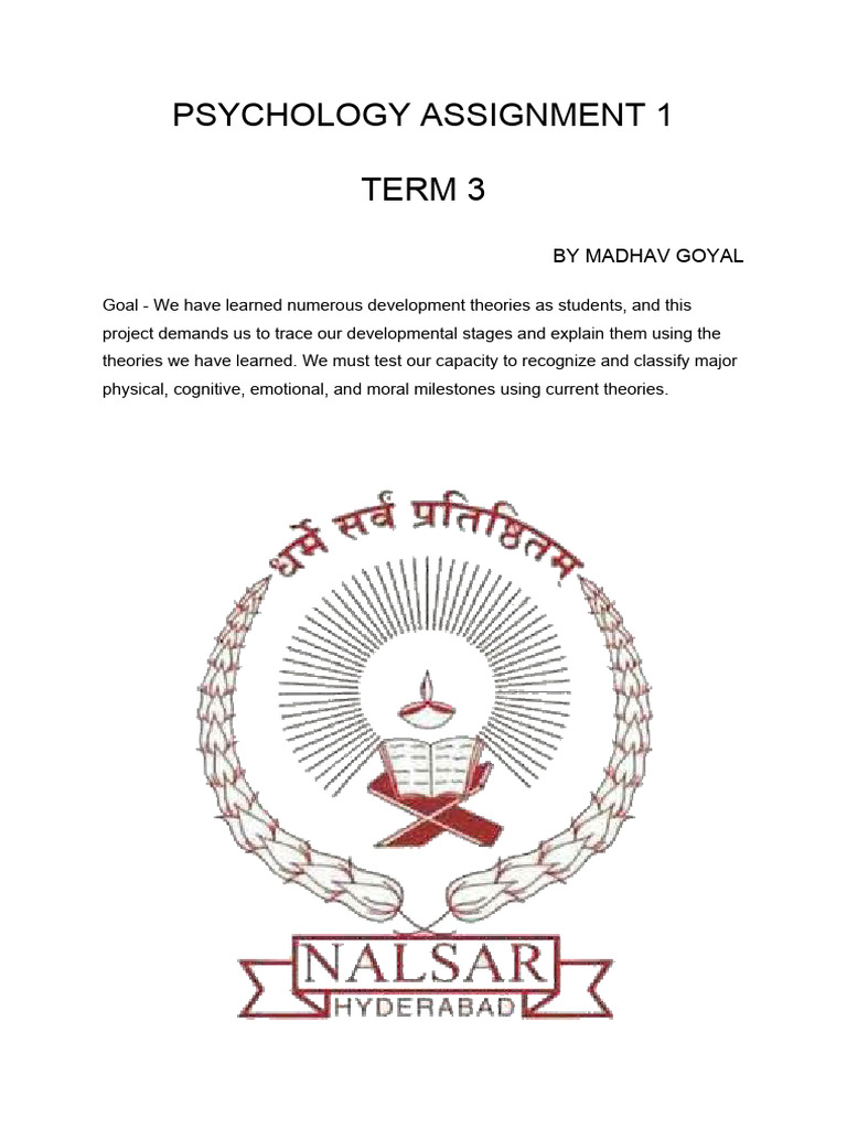 Madhav Goyal - Psychology Assignment 2 - Ipm | PDF | Developmental ... Madhav Goyal - Psychology Assignment 2 - Ipm | PDF | Developmental ...
