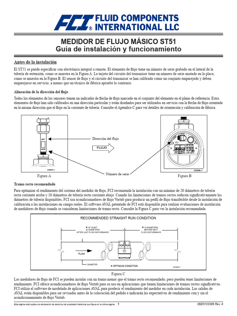 Manual - Tx. Flujo Masico ST51 - FCI | PDF