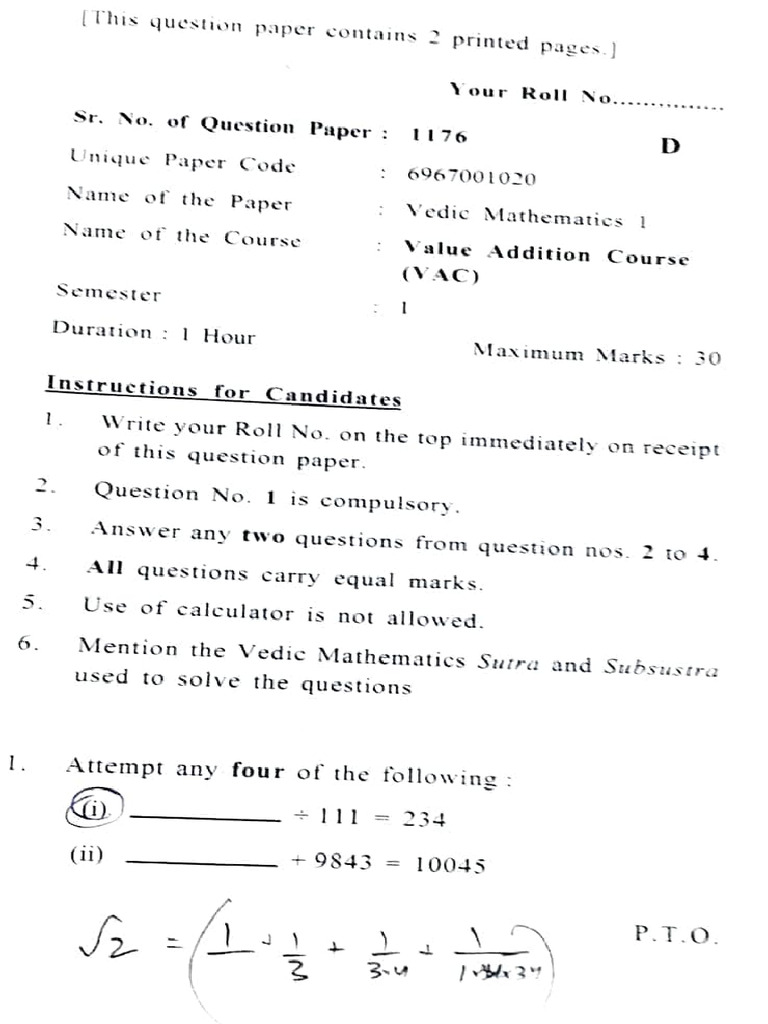 Sem I VM-I - NEP-UGCF 2022 | PDF