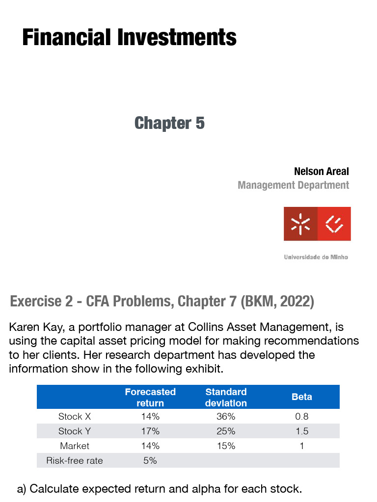 Fi 2022 23 Chapter 5 - Exercises | PDF