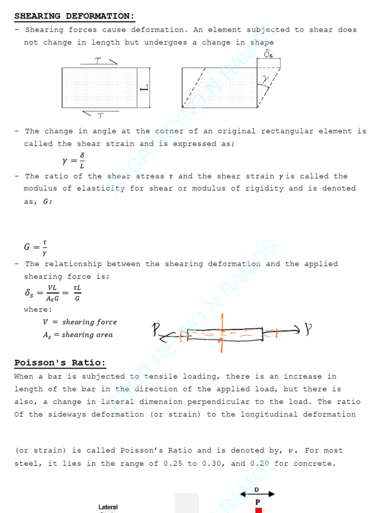 Shearing and Deformation Mechanics | PDF | Deformation (Engineering ...