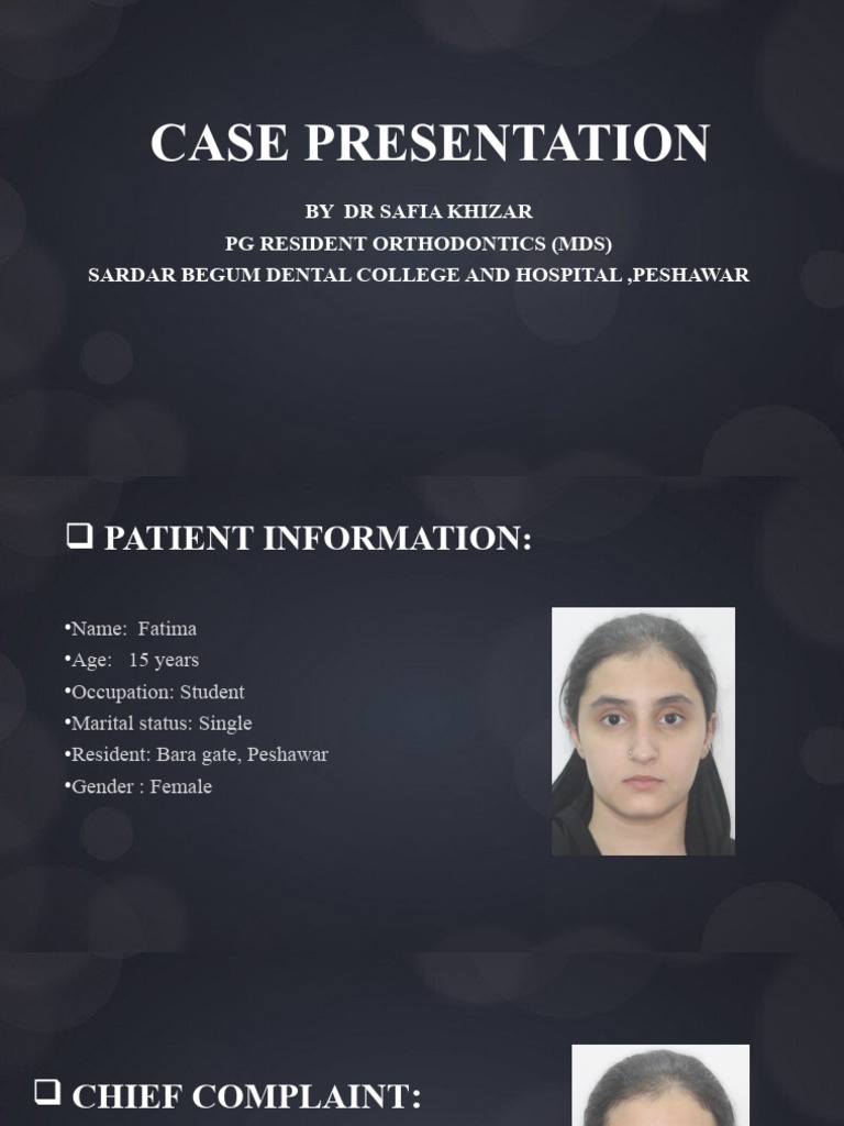 Case Presentation FATIMA 2 | PDF | Tooth | Human Anatomy
