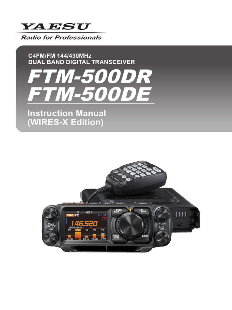 FTM-500DR de Wires-X Eng 2304-A | PDF | Radio | Transmitter