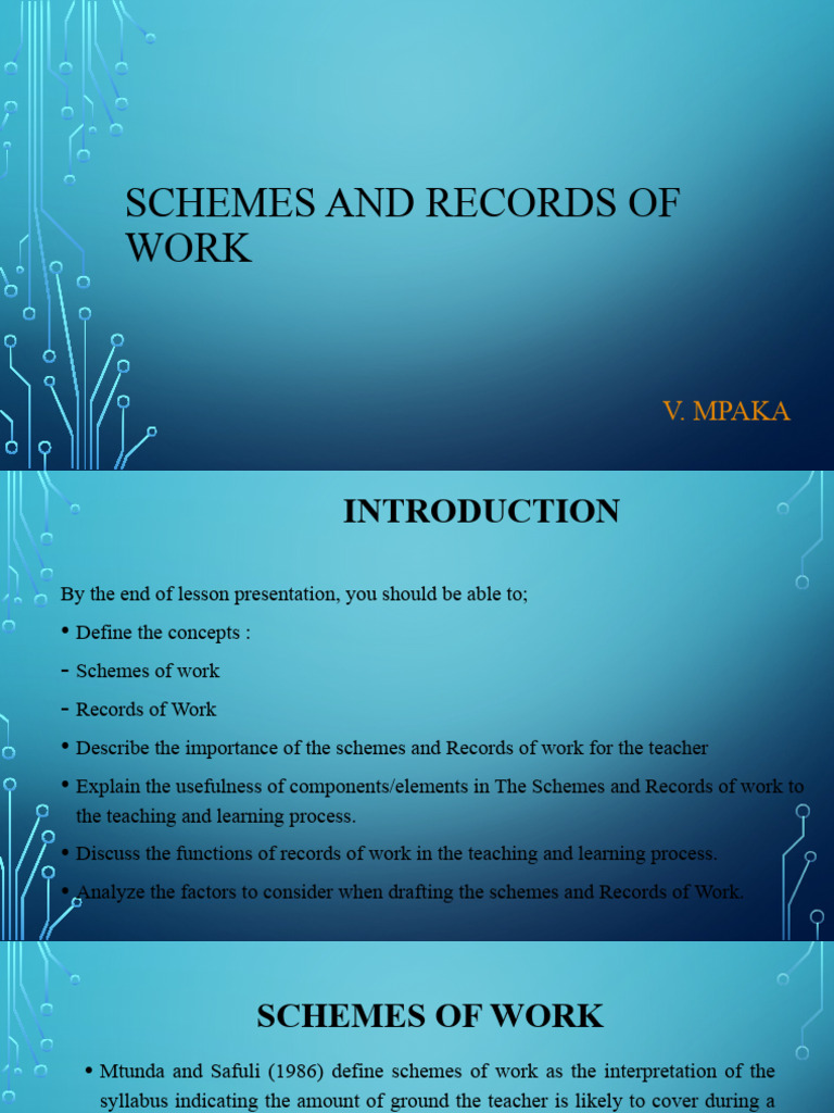 Les 3 - Schemes and Records of Work | PDF | Teachers | Learning