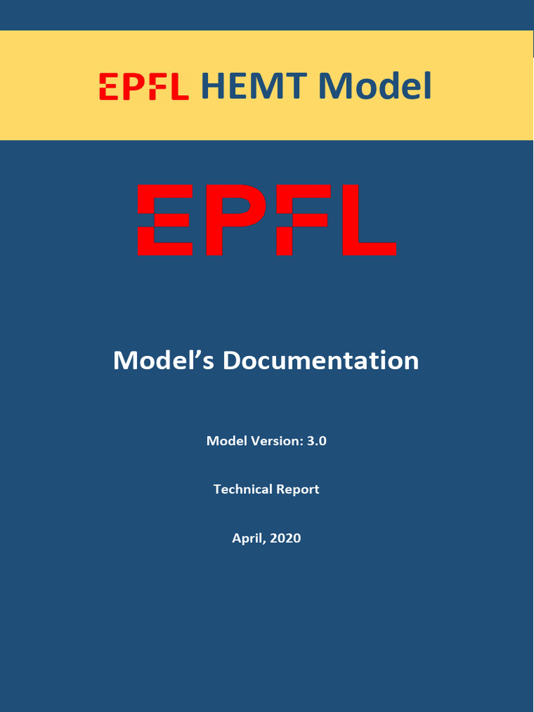 Epfl Hemtv3.0.0 | PDF | Field Effect Transistor | Physical Sciences