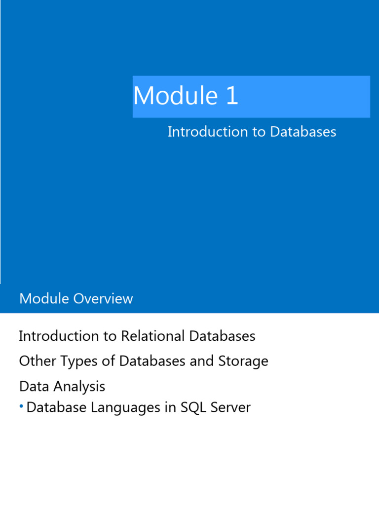 Introduction To Databases | PDF