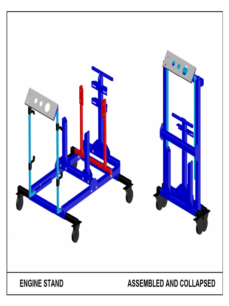 Engine Stand Plans | Download Free PDF | Sheet Metal | Welding