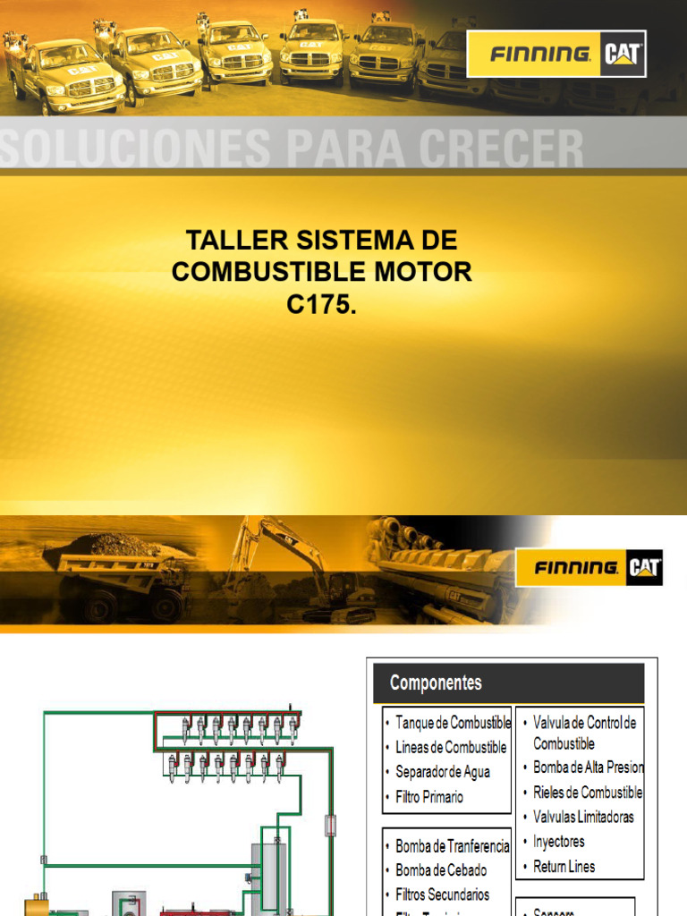 Presentación Sistema Combustible c175 | PDF | Bomba | Tanques