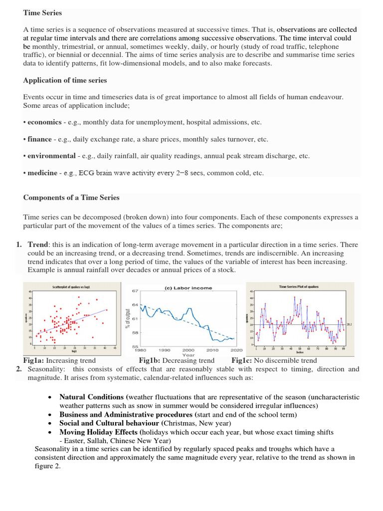Time Series | PDF