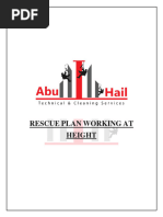 Working at Height Rescue Plan Sample | PDF | Injury | Risk