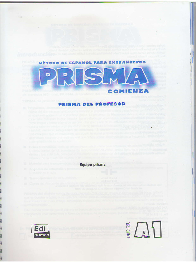 Prisma profesor A1 | PDF