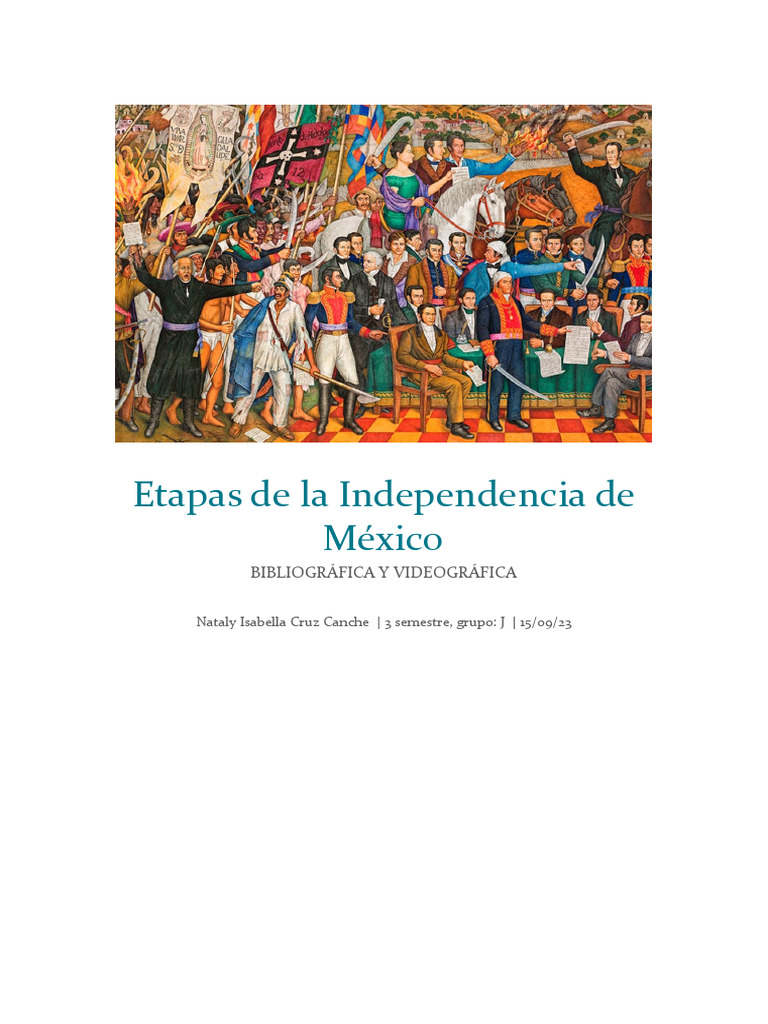 Etapas de La Independencia de México | PDF | México independiente ...