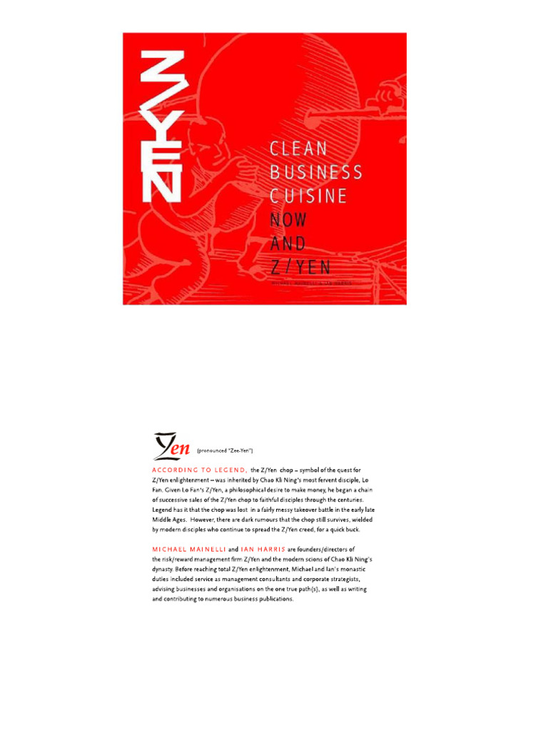 Mainelli M. - Clean Business Cuisine - Now and Z - Yen (2000) | PDF