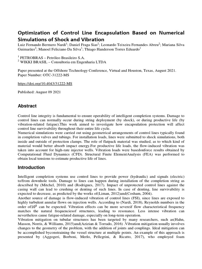 3-Optimization of Control Line Encapsulation | PDF