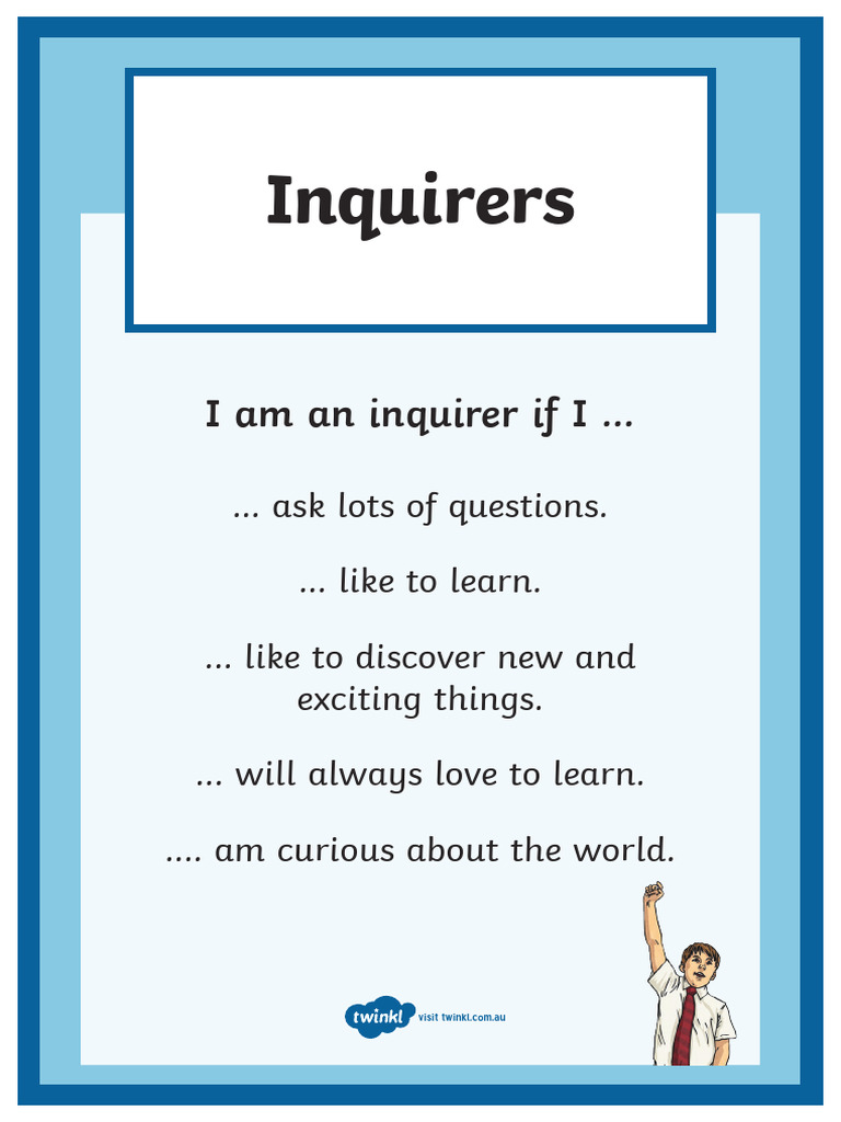 Pyp Learner Profiles Display Posters English - Ver - 3 | PDF ...