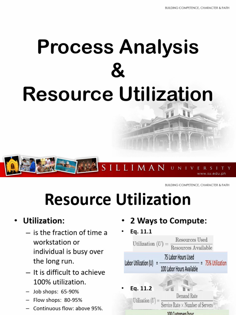 CH 11 - Process Analysis - Resource Utilization | PDF | Systems Science ...