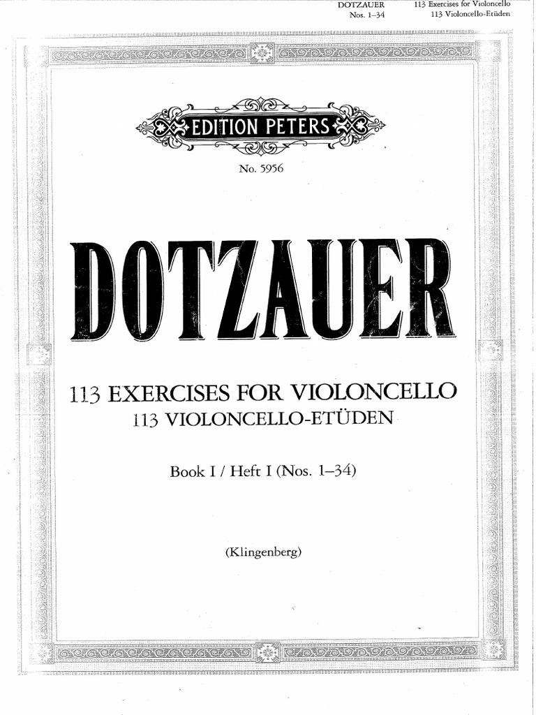Dotzauer Libro 1 | PDF